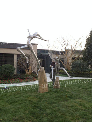 Abstract Artist Elf Garden Ornaments Statues Customized Large Metal Art Sculptures