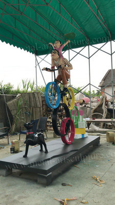 Life Size Metal Lawn Ornaments Amusement Park Decoration Plywood Case Packing