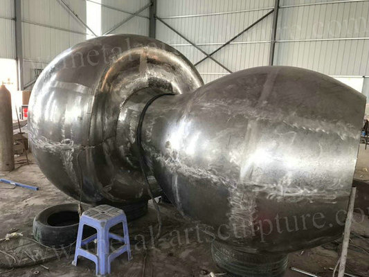 316L Stainless Steel Garden Art Sculpture , Metal Yard Sculptures For Garden Ornaments