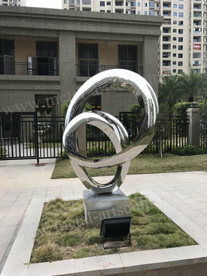 Abstract Metal Landscape Large Outdoor Statues With Unique Design