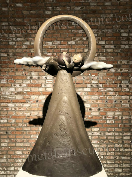 Scrap Metal Art Sculpture Indoor Gallery Decorative Metal Angel Statue