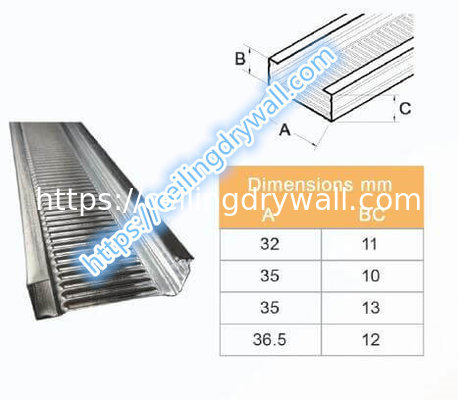 galvanized furring channel metal batten for suspended ceiling with CE certificate