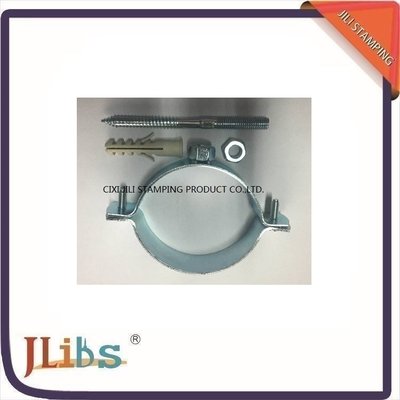 Zinc Galvanized M8 M10 Nut Pipe Hanging Brackets With Nut Screw