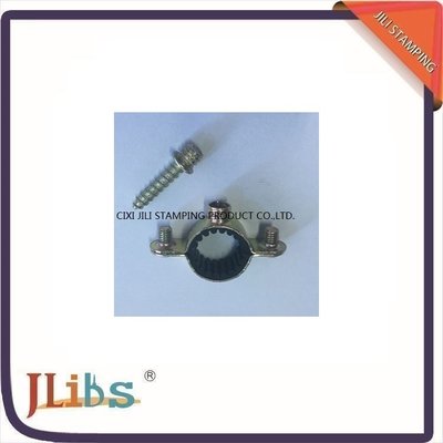 Iron Sheet Material Pipe Fitting Clamps M7 Withinner Rubber with Screw