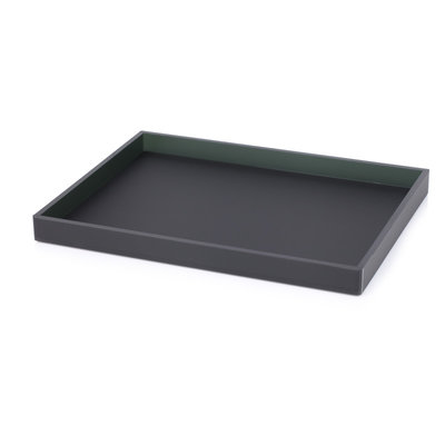 Free sample new design blackish green PMMA acrylic hotel bed tray