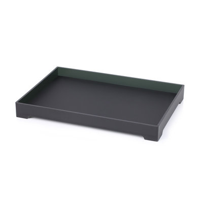 Free sample new design blackish green PMMA acrylic hotel bed tray