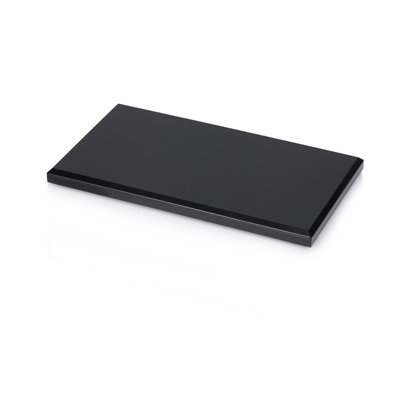 Free sample 240*125*65mm black oblong hotel  tissue box cover