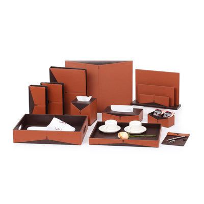 Free sample 130*180mm leather noted pad for Marriot hotel