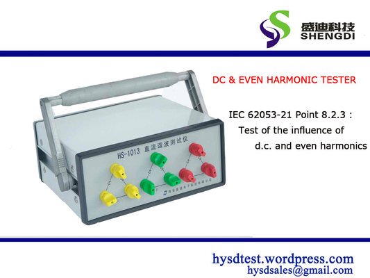 HS-1013 Three Phase DC & Even Harmonic Tester，Max.100A,TEST 1 METER 1 TIME