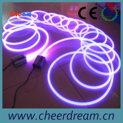 1.5-20mm solid core side glow flexible fiber optic light