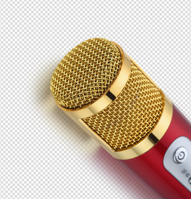 High sensitivity condenser Smartphone Recording Microphone Built-in reverberation function