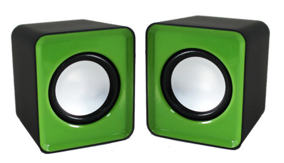 Mini Portable Square Cube Laptop computer speaker 2.0 For home / office