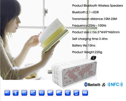 Cellphone / MP3 / MP4 portable wireless bluetooth speaker , Home Music Bluetooth Speakers