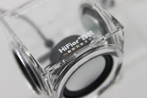 Tablet / Laptop Mini crystal USB desktop speakers with adjustment volume