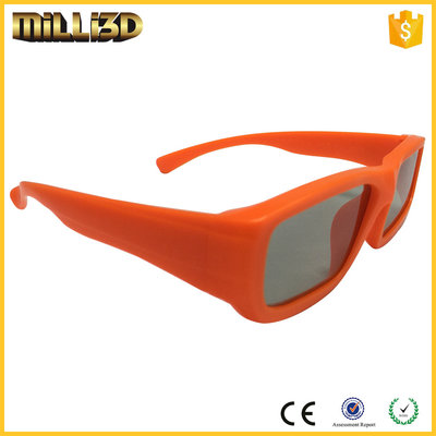plastic framed passive clear polarized 3d glasses used for cinema