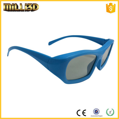 fashion passive 3d glasses polarizer for projector blue color for reald movies