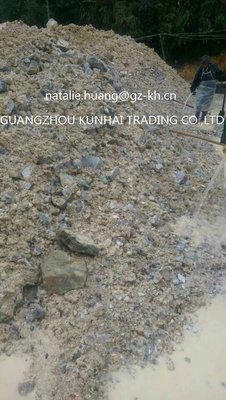 Mineral 10 - 70m m de la fluorina de la industria de acero con el alto grado CaF2 el 92%
