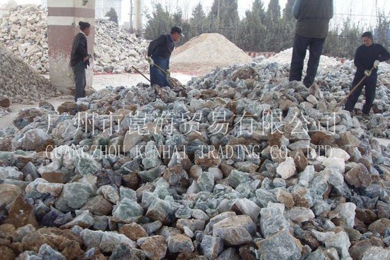 La fluorina ácida del grado amontona el mineral del fluorito de CaF2 el 90% para la industria del cemento