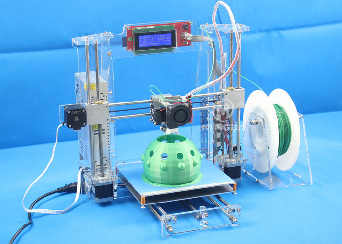Профессиональный набор принтера высокой точности миниый DIY 3D с экраном СИД, одиночным штрангпрессом
