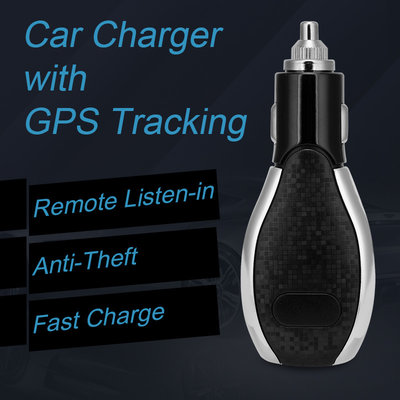 Small Car Charger Tracker / Dual USB Port Car Charger Tracking Device