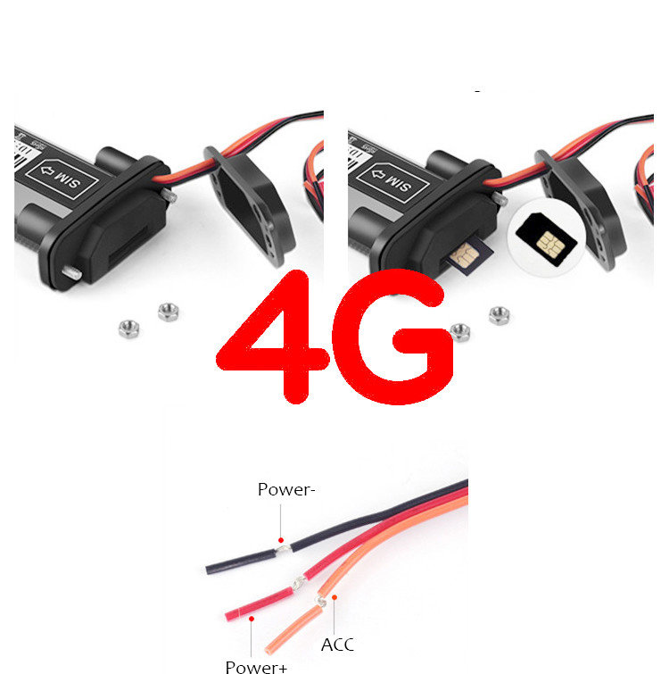 Real Time 4G SIM GPS Tracker / Vehicle 4G LTE GPS Tracker Geo Fence Alarm