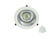 High Power LED Recessed Downlights Fins Aluminum Cooling For Indoor Hall / Conference Room