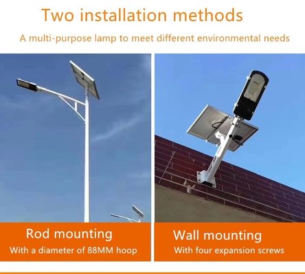 Auto Intensity Controlled Solar Powered LED Street Lights Remote Control 120Lm / W