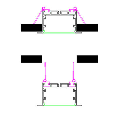 IP20 Seamless Linkable Line Linear Led Lighting Recessed / Surface Mount / Suspend