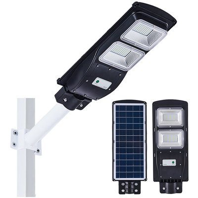 Integrated All In One Solar Powered Led Parking Lot Lights With Pir Sensor Abs Material
