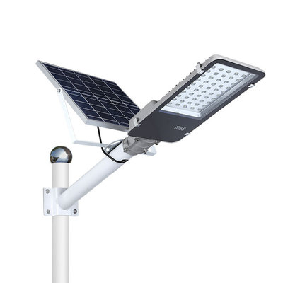 Smart Solar Based 30w Led Street Light Outdoor Dusk To Dawn High Luminous Efficiency