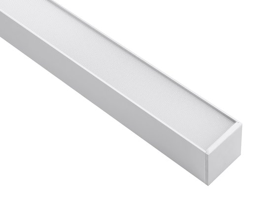 White Black Aluminum LED Linear Light Diffuser LED Linear Pendant Light 4ft 8ft DALI