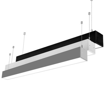 ETL CETL DLC UGR 19 130LM Linkable LED Linear Light Bar Fixture 4ft 8ft Up Down Dimmable