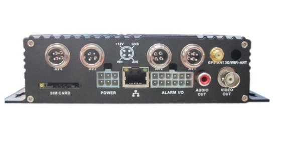 High Profile 3G Mobile DVR H.264 4 Channel Video Recorder With Double SD