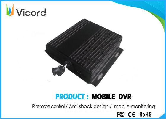 H.264 GPS SD Mobile DVR 4 Channel Playback Motion Detection