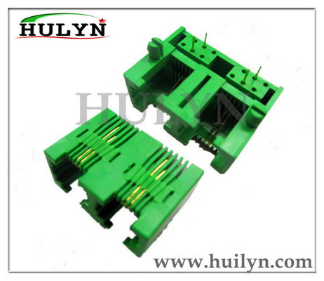 RJ11 connector ,RJ11 Modular 6P2C JACK Green