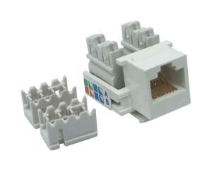 single port 1 port rj45 network faceplate with shutter