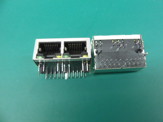 1000Base-Tx 10 вход стороны порта RJ45 женский Jack 10P8C Pin 2, Плата-Вниз KRJ-201QGYNL