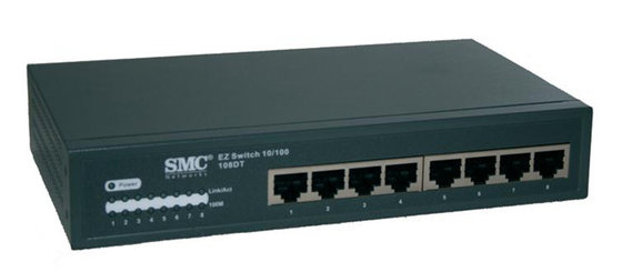 90° Switch 8P8C Shielded 4 Port RJ45 Jack With Magnetics Networking Use