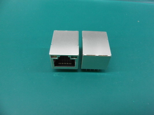 Fiber Optic Transceiver / Receiver LED RJ45 Connector With Integrated Magnetics Shielded