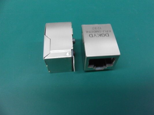 IEEE 802.3 90 Degree Cable SMT 8 Pin RJ45 Connector / Tab-Down Computer RJ 45