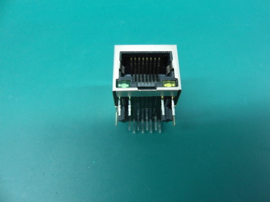 HR911102A 10/100Base Ethernet Magnetic RJ45 Jack With LED Tab-down 21.3mm