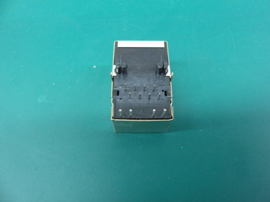 IEEE 802.3 UTP Tab-Up Single Port RJ45 Jack PCB Mount With Magnetics 10 / 100Base-T