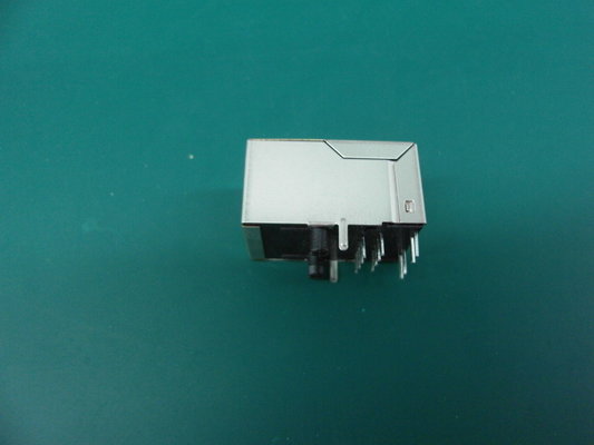 IEEE 802.3 UTP Tab-Up Single Port RJ45 Jack PCB Mount With Magnetics 10 / 100Base-T