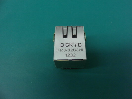 10 Pin MODEM Gigabit RJ45 Magnetic Jack With Single Port Side Entry 1000Base