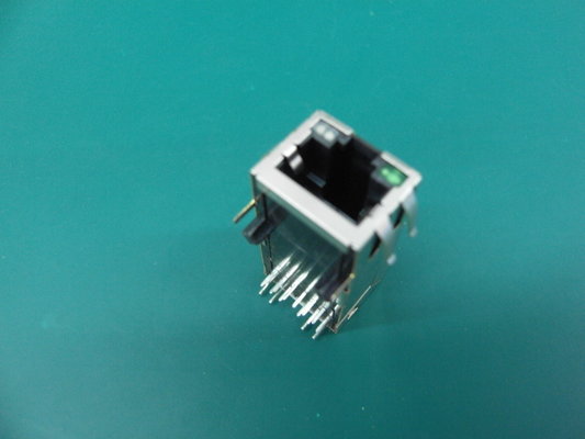 12 Pin Tab-Up Network Jack RJ45 With Magnetics Bridge Use , 33mm JKO-0036NL