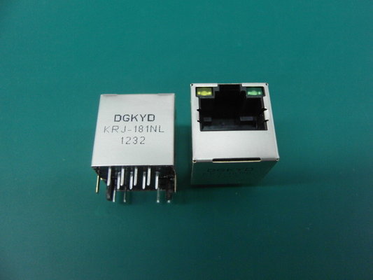 Cat 6 Magnetic Modular RJ45 Keystone Jack 180 Degree KRJ - 181NL