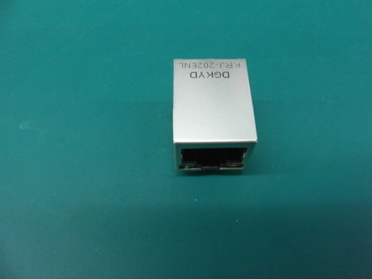 1000M Standard Magnetic 90° RJ45 with LED , Single Port KRJ-202ENL