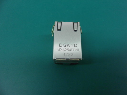 6 Pin Cat6 Keystone Modular RJ45 Jack With 25.4mm Length Tab-up 6P8C