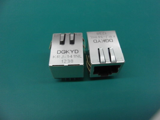 Crimp Fiber Optic Magnetic Shielded RJ45 Connectors Length 21.3mm KRJ-141NL