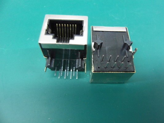 Shield Emi Router WIFI Rj45 Single Port / RJ45 With Integrated Magnetics 8 Pins